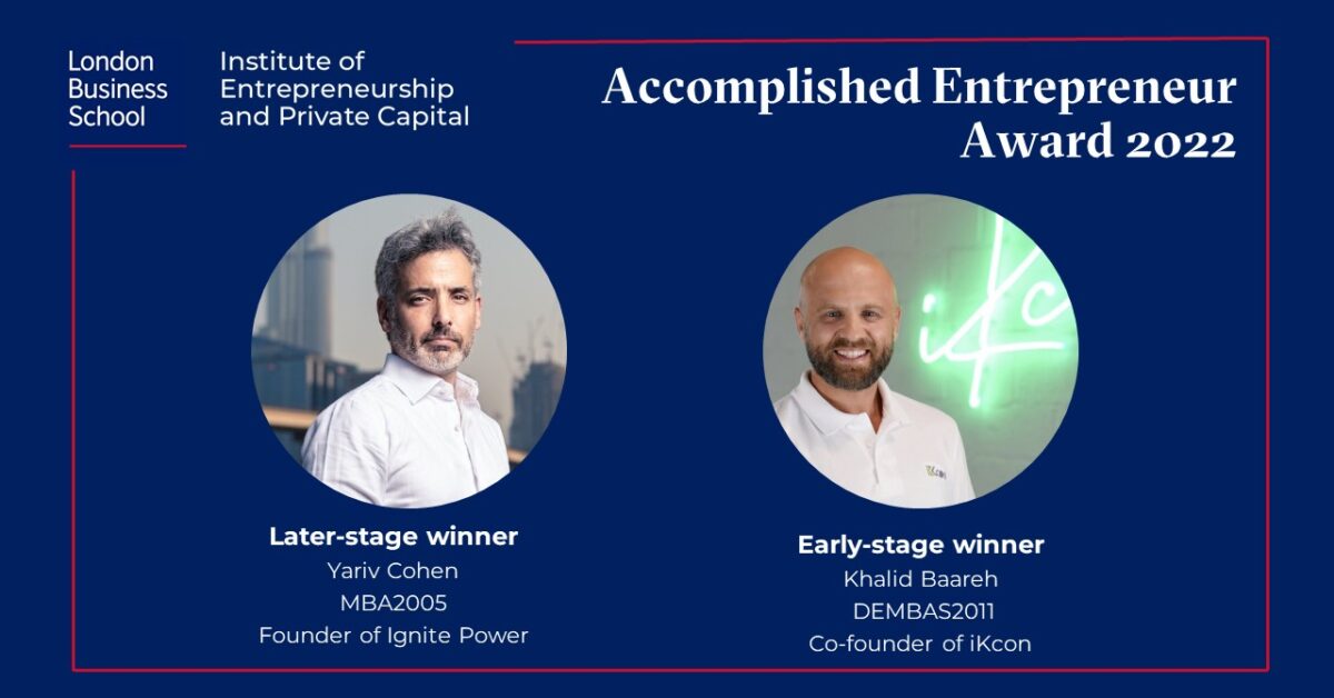 Yariv Cohen of Ignite Power and Khalid Baareh of iKcon scoop the 2022 ...